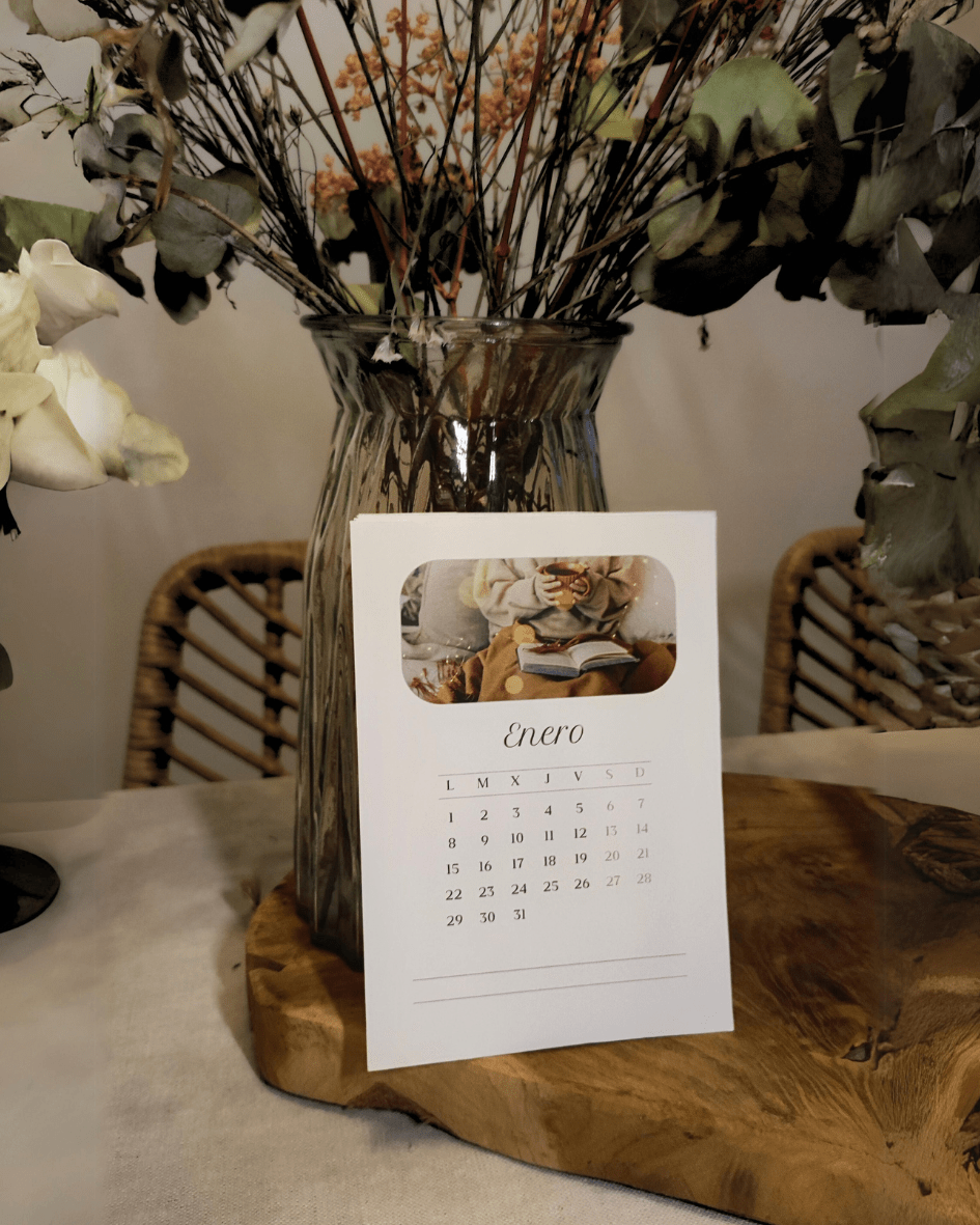 Calendario Tarjetas editable - Meraki Studio